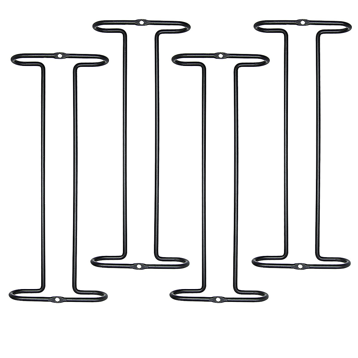 eastbao Wine Glass Rack Under Cabinet Shelf Glasses Holder Storage With Drying Stemware Rack Under Counter Wine Glass Holder Metal Hanger Steamware Wine Glass Hanging Rack for Bar and Kitchen Black