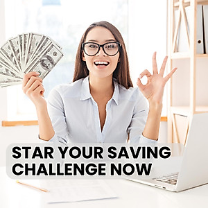 LINTRU Budget Binder with Zipper Envelopes, Money Organizer for Cash, A6 Binder with 10pcs Cash Envelopes for Budgeting, 12pcs Budget Sheets and 36pcs Stickers for Savings Binder (Ice Green)