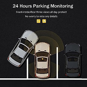 1080P Smart Dash Cam - 2.0Inch IPS Driving Recorder - Car Driving Recorder with Night Vision, Seamless Loop Recording, Emergency Video Lock - Video Recorder for Car - Dashcam