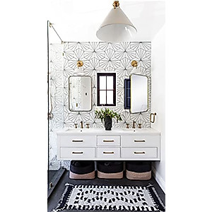 VANA NALA Matt Black Recessed Bathroom Mirror Wall Cabinet with Mirror Stainless Steel Frame Medicine Cabinet with Mirror Vanity Mirros for Wall 16 x 24 ''