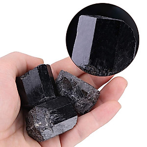 1 Pcs Black Quartz, Tormalina Nera Turmalina Negra Piedra Crystal Tourmaline Rough Rock Mineral Healing Stone