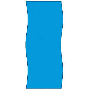 18 Foot Round Overlap Above Ground Pool Liner - Solid Blue - 20-Gauge