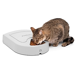 PetSafe 5 Meal Dog Food Dispenser - Storage for Up to 5 Cups of Kibble or Treats of Any Size - Tray Automatically Rotates According to User Programming to Deliver Pre-Planned Meals at Precise Times