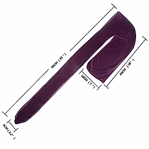 KINGREE Velvet Durag Cap Straps Headwraps with Long Tail and Wide Straps