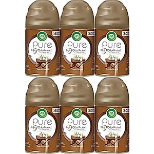 Air Wick Freshmatic Automatic Spray Air Freshener, Sandalwood Scent, 1 Refill, 6.17 Ounce (Pack of 6)