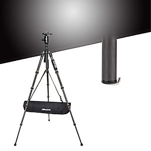 ZOMEI Z669C Carbon Fiber Portable Tripod with Ball Head Compact Travel for Canon,Sony, Nikon, Samsung, Panasonic, Olympus, Kodak, Fuji, Cameras and Video Camera