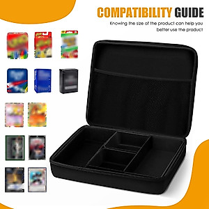 Brappo 2400+ Large Trading Card organizer boxCompatible MTG Cards,TCG Trading Cards andbaseball card,Soccer Cards and various gamecards.(Not including Cards)