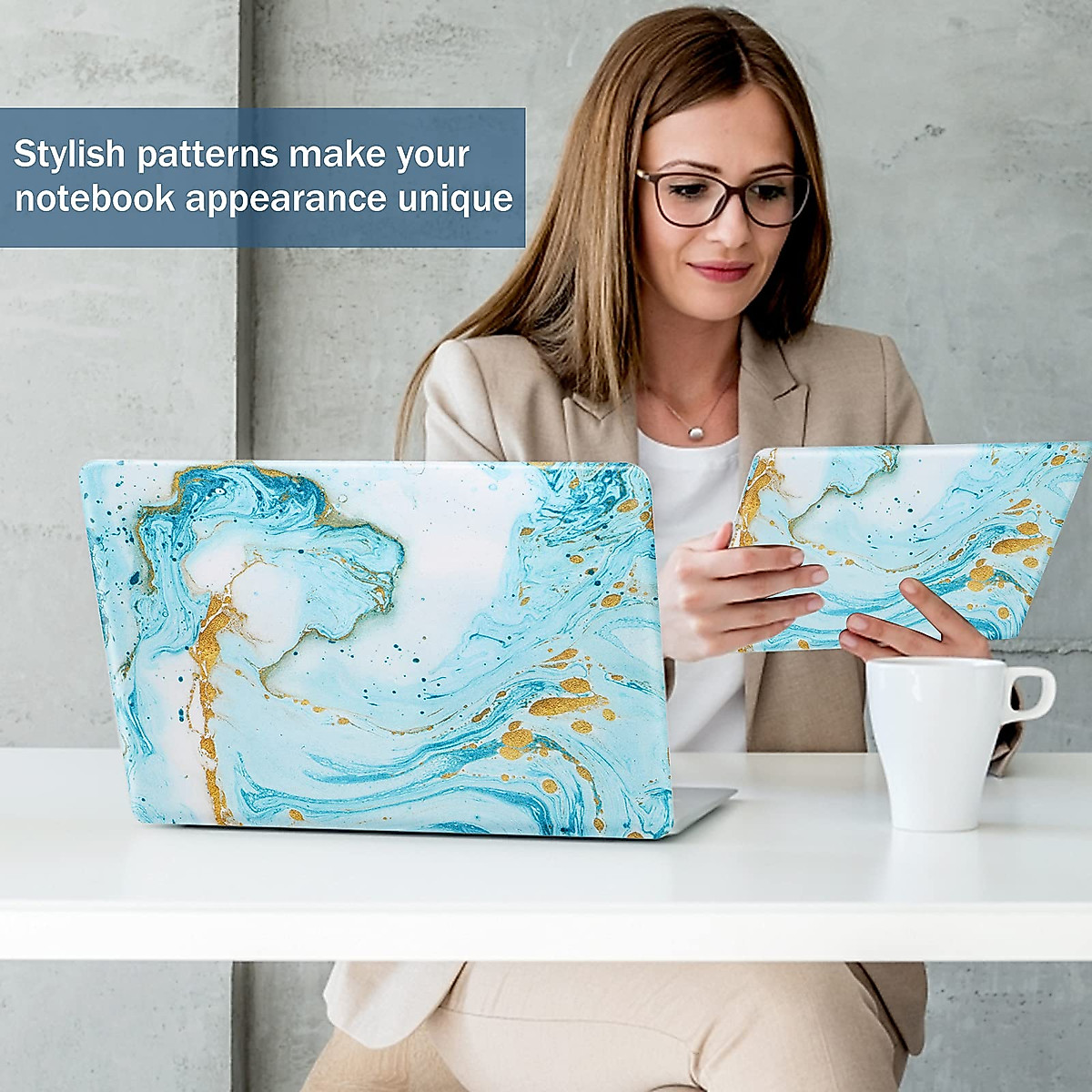 Vast Ocean Laptop Skin Sticker 15.6 Inches Personalized Universal 12.1 13 13.3 14 15 15.4 Inches Netbook Skin Sticker Reusable Notebook PC Art Protector by AORTDES