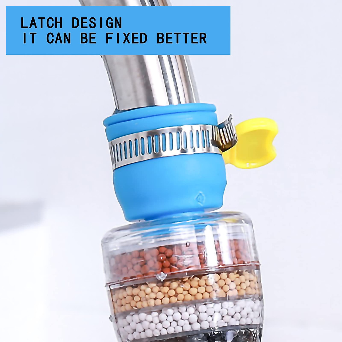 Water Filter for Sink, Water Filter Faucet Bathroom Sink, Interface Faucet Filter Water Purification Universal WaterSaving Water Filter Shower Head Filter Shower Faucet Handle (3pcs)