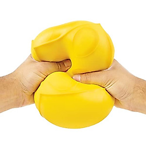 Giant Cheese Stress Ball: A squeezable stress buster that looks like a block of cheese!