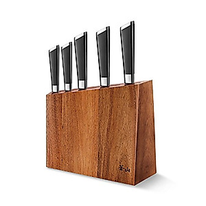 Cangshan Y2 Series Knife Set, 6-Piece German Steel Block, Silver