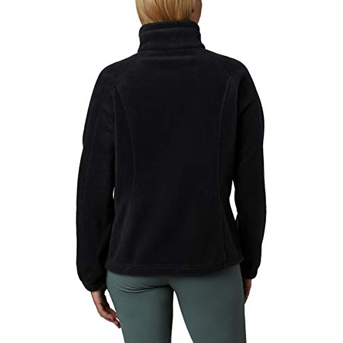 Columbia Women's Benton Springs Full Zip, Black, Petite Small
