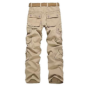 SEAFORM Womens Cotton Cargo Pants Military Combat Hiking Cargo Pants Outdoor Sports Camping Workwear Pants with Multi-Pockets