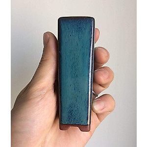 LOOPIG Square Cascade Chinese Yixing Mame Glazed Bonsai Pot 3.2x3.2x9.7cm