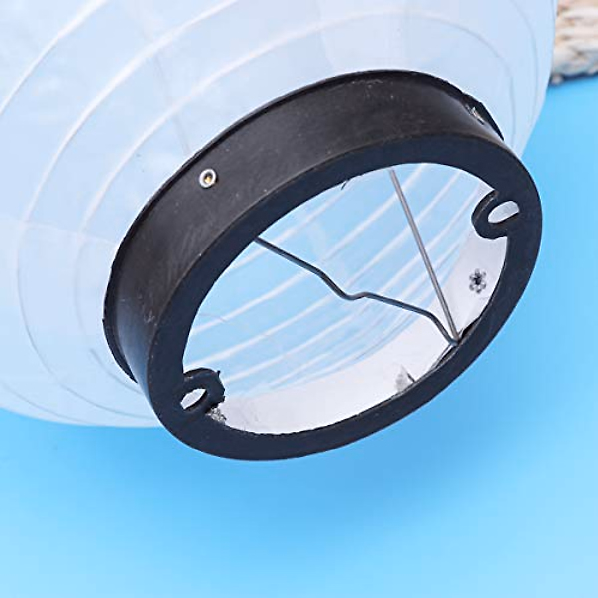 OSALADI Japanese Style Hanging Lantern White Blank Foldable Silk Sushi Lantern Waterproof Hanging Pendant for Traditional Festive Wedding Home Street Decor