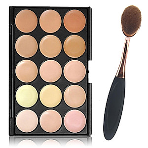 niceEshop Professional 15 Color Concealer Camouflage Makeup Palette (Concealer, 15 Colors)
