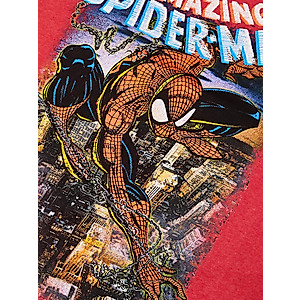 Marvel mens T-shirt T Shirt, Red Heather, Large US