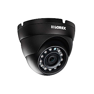 Lorex LEV1512 Indoor/Outdoor 720p HD Weatherproof MPX Security Dome Camera, 3.6mm, 112ft IR Night Vision, Works with DV800/900, LHV5100/5100W Series DVR, Black (Camera Only)