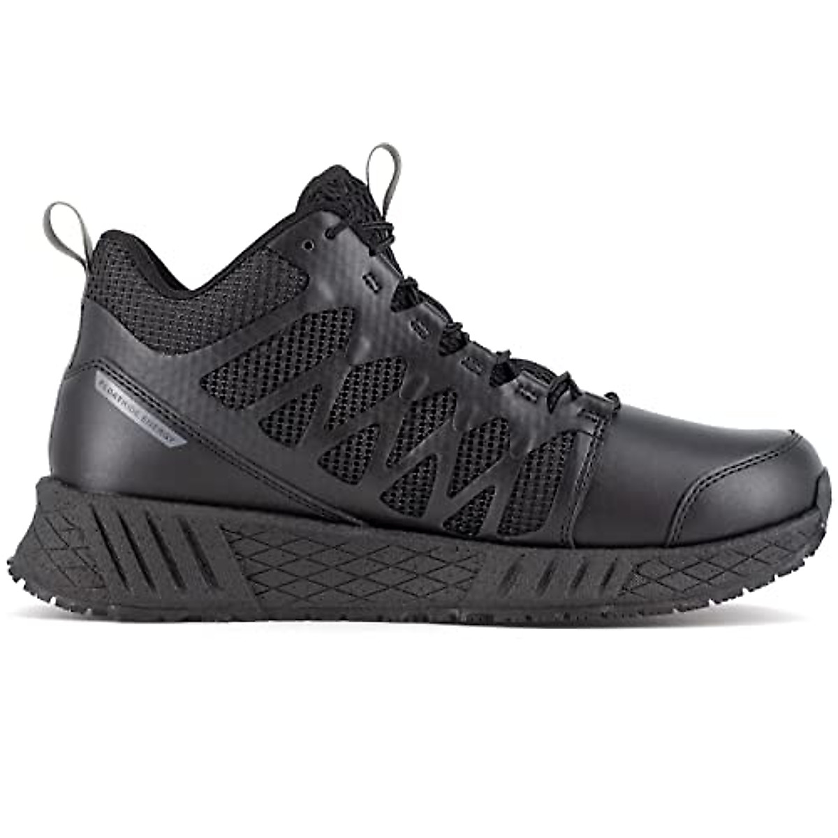 Reebok Work Floatride Energy Tactical, Men's, Black, Mid-High Athletic Style, Composite Toe, EH, Slip-Resistant Work Shoe (8.0 M)