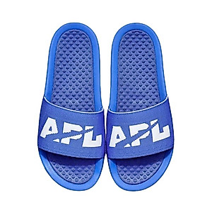 APL: Athletic Propulsion Labs Women's Big Logo Techloom Slide, Cobalt/White, 10