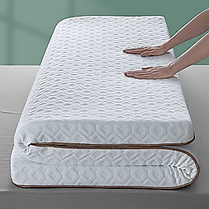 BedStory Memory Foam Mattress Topper Full - 4 Inch Gel Infused Bed Toppers - High Density Foam and Premium Soft Cover, CertiPUR-US Certified
