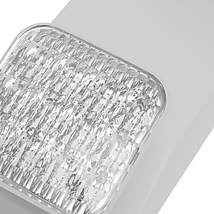 PIAOCAIYIN 6 Pack Emergency Light Fixture, Waterproof Emergency LED Exit Light w/Battery Backup Adjustable Dual Head for Home Shopping Malls, Hotels