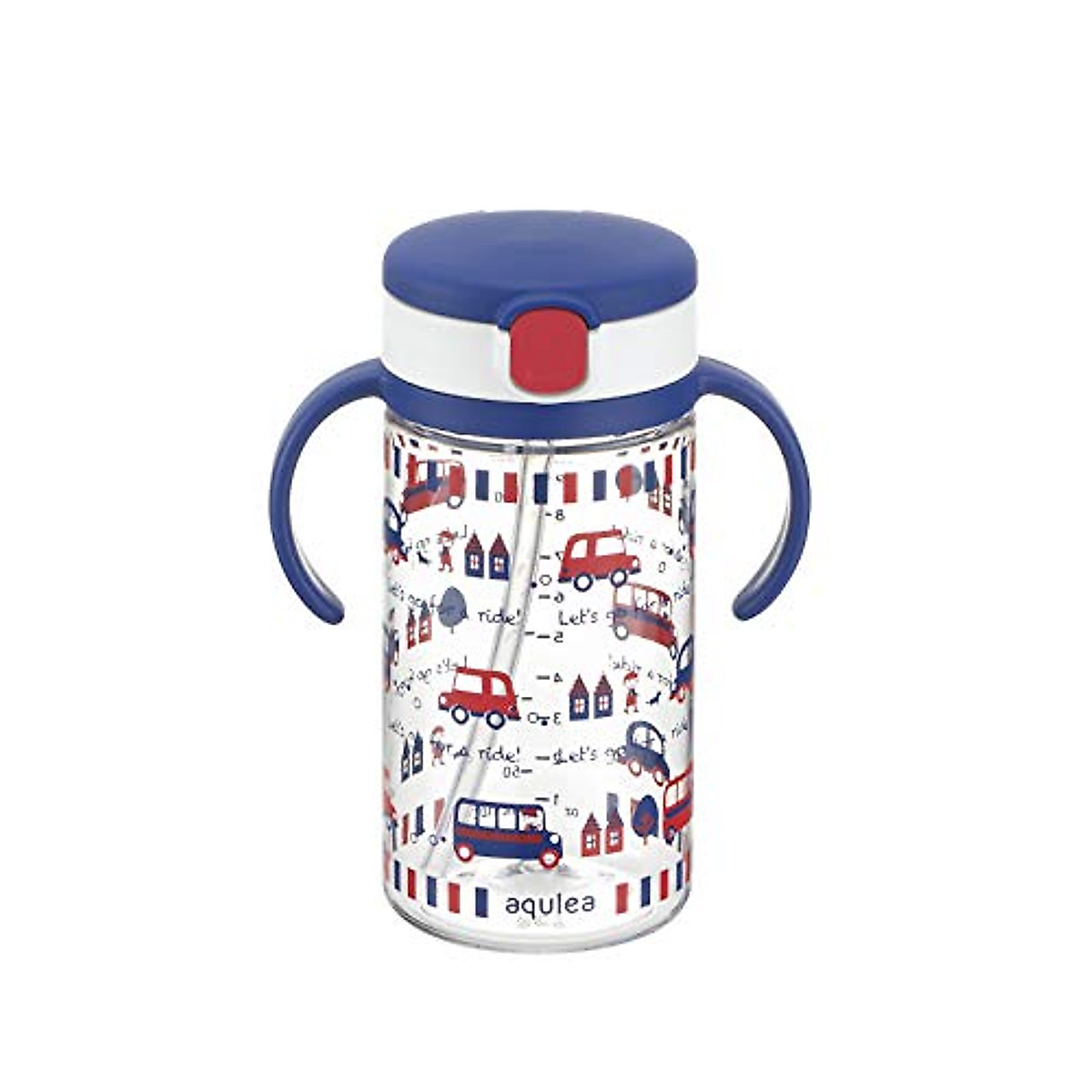 Richell Aqulea Outing Straw Mug 320ml Navy