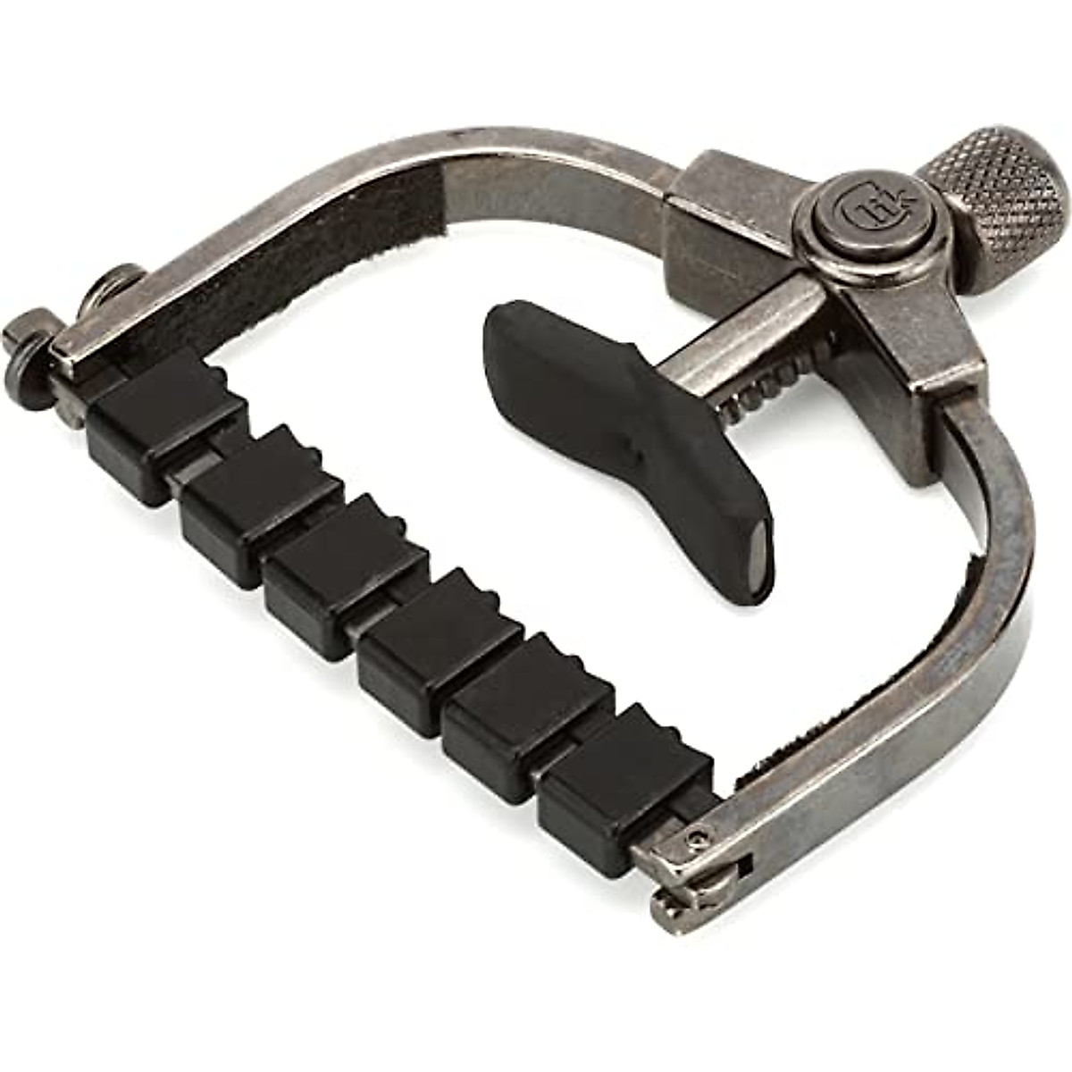 Made in the USA Paige Clik PC-12-ETI Guitar Capo for 12-String Guitars (Black Nickel), Made for 12 String Guitars with an Easy 1-Handed Adjustment with a Quick-Release Button