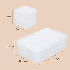 ehozirta Leak-Proof Soup Boxes,Food Storage Containers with Twist Lid, 1/2/4/6 Pcs Kitchen Coup Storage Box with Scale,Transparent Airtight Lock Soup Freezer Storage Container,Food Storage Case 1pc
