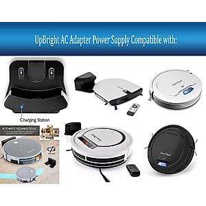 UpBright 19V AC/DC Adapter Compatible with Pyle Pure Clean PUCRC62 PUCRC90 PUCRC660 Battery 14.4V 850mA Smart Robot Mini Vacuum Cleaner DK18-190060H-U 19VDC 0.6A Power Supply Cable Cable Charger PSU