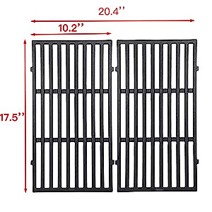 7637 Grill Grates 7635 Flavorizer Bars 69785 Burner Replacement Parts for Weber Spirit and Spirit II 200 Series Weber Spirit E-210 E-215 E-220 S-210 S-215 Spirit II E-210 II E-220 and more