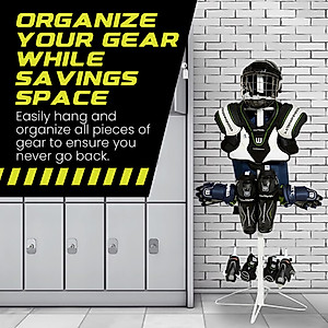 Winnwell Equipment Dry Rack - 55" Drying Tree Stand, Preserves & Aerates Sports Gear Quickly | Easy Assembly & Portable for Hockey, Football