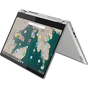 lenovo 2022 Newest C340 15.6" FHD Touchscreen 2-in-1 Chromebook Laptop, Intel i3 CPU(Up to 3.4GHz), 4GB RAM, 64GB eMMC, USB-C, Wi-Fi, Bluetooth, Webcam, Chrome OS