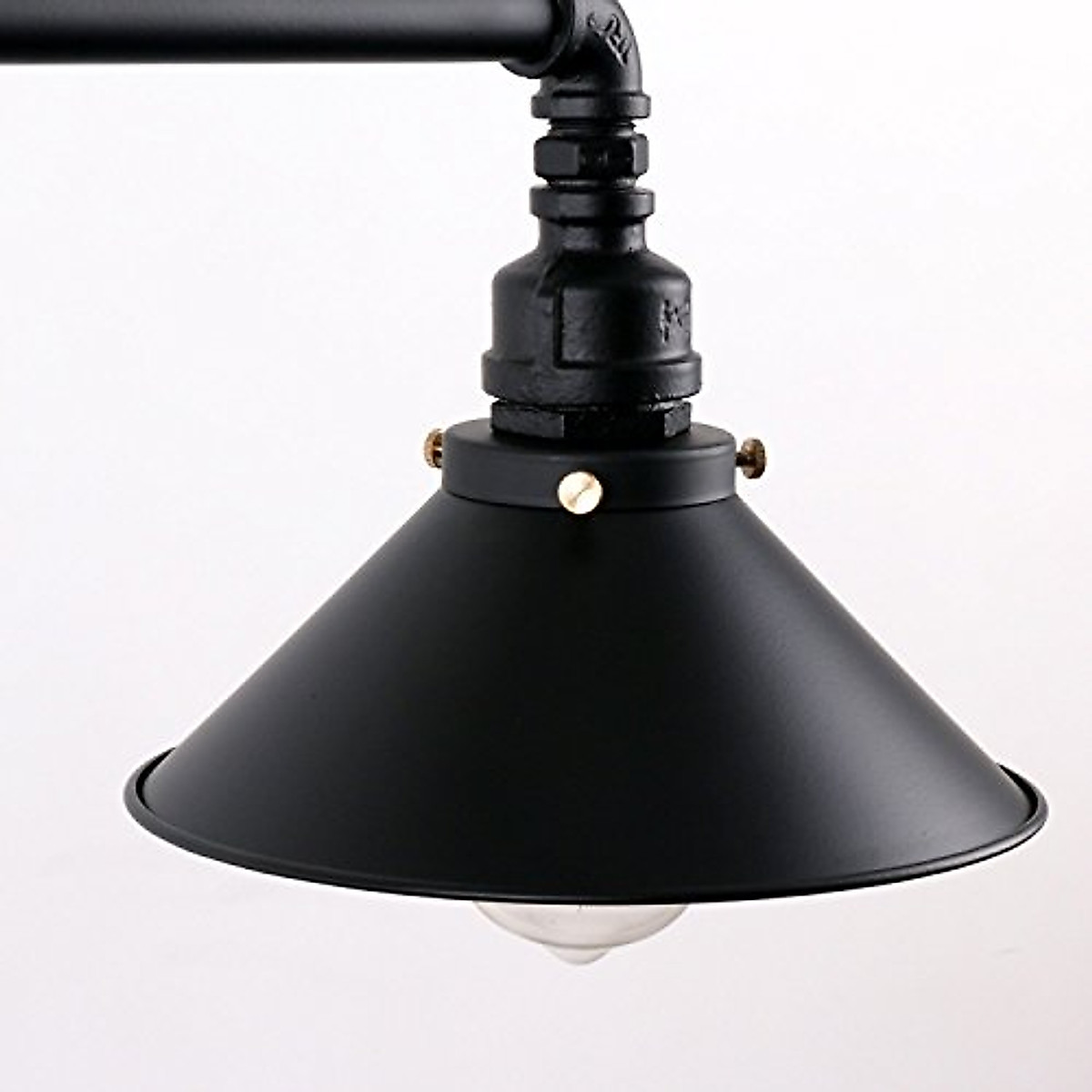 UNITARY Farmhouse Pendant Lights Kitchen Island, Kitchen Light Fixtures, Rustic Dining Room Light Fixture with 3 E26 Bulb Sockets, Black Metal Pool Table Lights, Ceiling Pendant Light Fixtures
