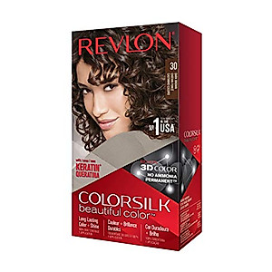 Revlon ColorSilk Permanent Color, Dark Brown 30, 2 pack