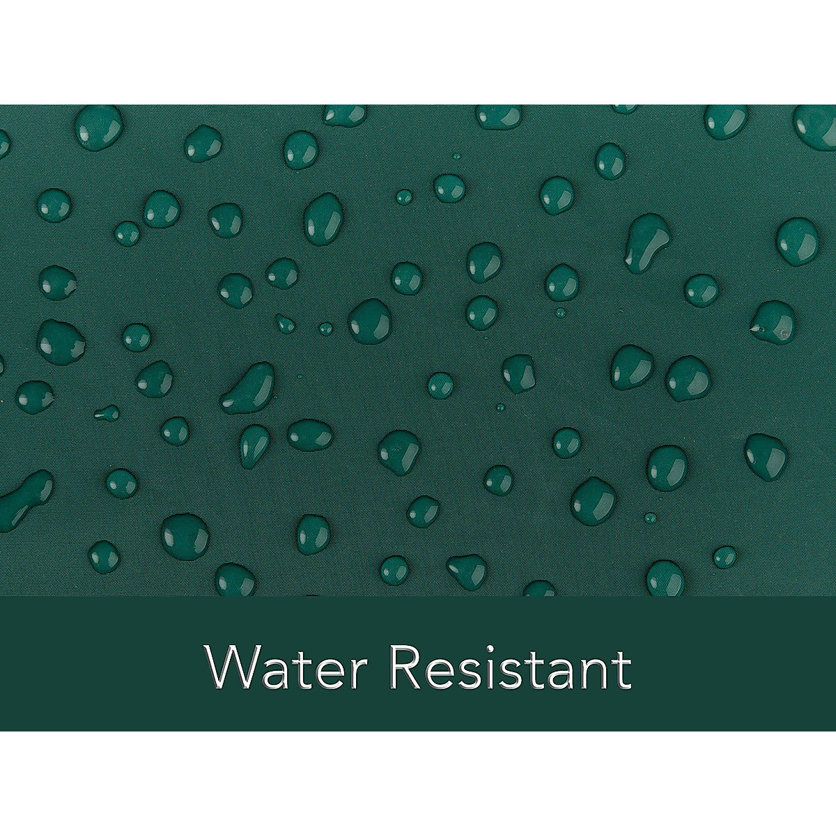 Covermates Rectangular Accent Table Cover - Patio Outdoor Furniture Cover, Water Resistant Outdoor Ottoman/Side Table Cover, Classic 12-Guage Vinyl, 50W x 30D x 25H, Green