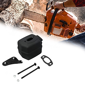 AILEETE Exhaust Muffler Gasket Bolts Nuts Kit for Husqvarna 50, 51, 51 EPA, 55, 55 EU1, 55 EPA, 55 Rancher, 154, 254 Chainsaws, Replaces 503749103 & 503749101