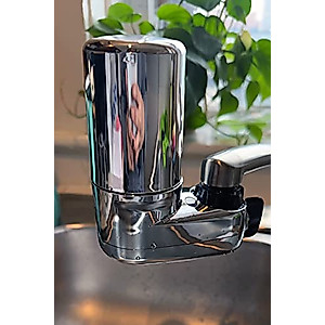 NRP Premium Faucet Water Filter Replacement for BRITA standard system, chrome tap water filter Reduces Lead, BPA Free - 3Pack