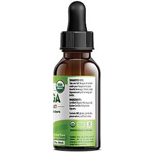 Organic Moringa Leaf Extract Liquid Drops - USDA Organic Certified - Highly Purified, Bioavailable & Faster Absorption Than Moringa Powder or Capsules - Single Origin Moringa Oleifera Leaves Extract
