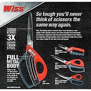 Crescent Wiss 10" Titanium Coated All-Purpose Scissors - W10T