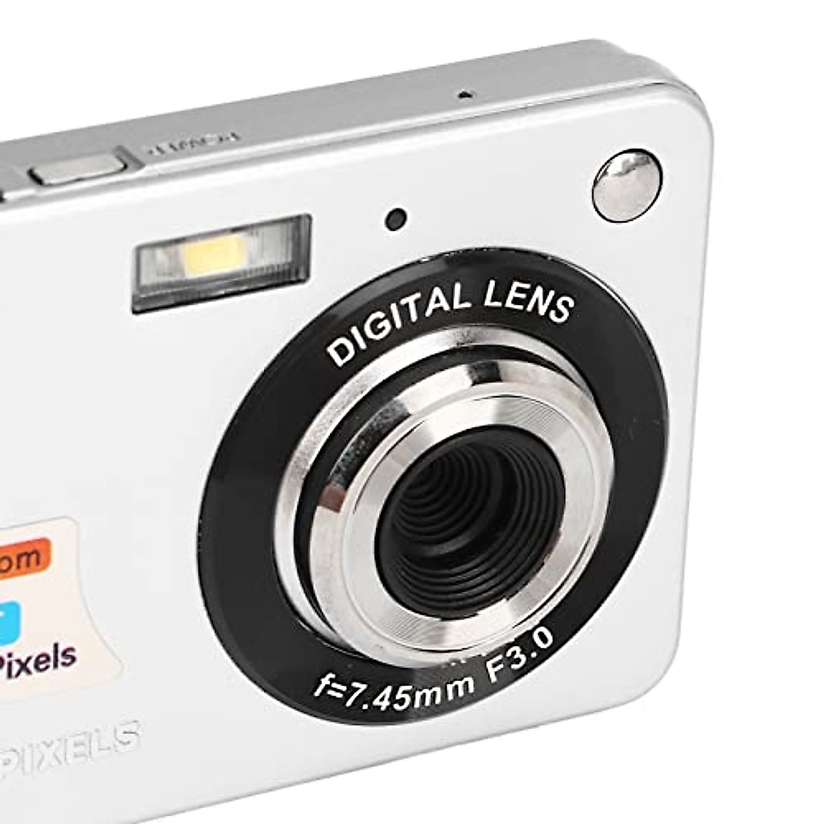 Digital Camera 4K, 4K Digital Camera 48MP 2.7in LCD Display 8X Zoom Anti Shake Vlogging Camera for Photography Continuous Shooting (Silver)