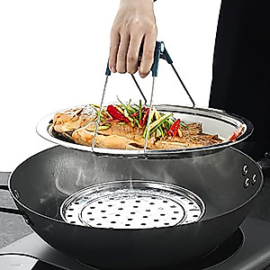 Suwimut 6 Pack Stainless Steel Oval Platter, Heavy Duty Mirror Polish Large Sizzling Platter Serving Tray Fish Plate for Steaming Fish Dessert Meat Sushi, 14-Inch by 8.7-Inch, Silver