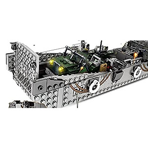 General Jim's WW2 Military Landing Craft Brick Building Toy Set Comes with Vehicle Building Blocks World War 2 Model Set for Teens and Adults
