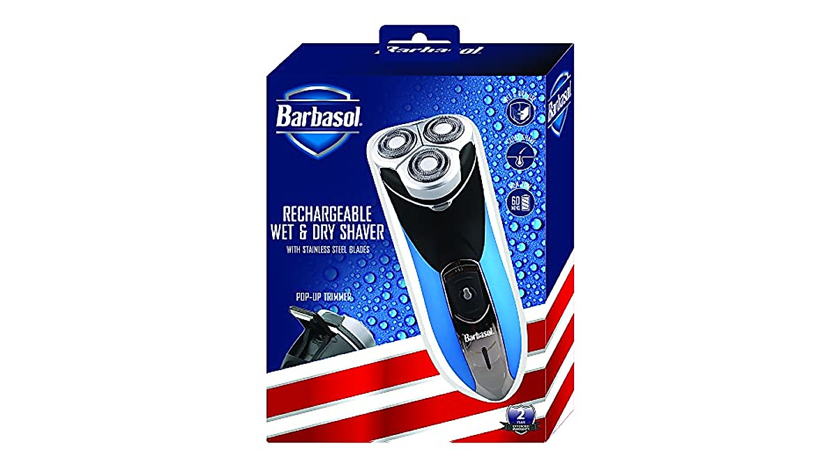 Barbasol Rechargeable Electric Wet & Dry Shaver - Close & Comfortable