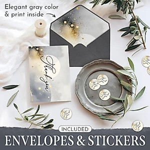 Thank You Cards With Envelopes, Thank You Card, Seal Sticker, Thank You Cards, Wedding, Baby Shower, Graduation, Sympathy Card, Business, Funeral, Thank You Notes, Anniversary