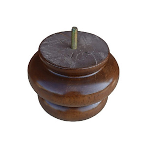 BingLTD - 4" Walnut Hardwood Turned Sofa Legs - Set of 4 (P124-163)