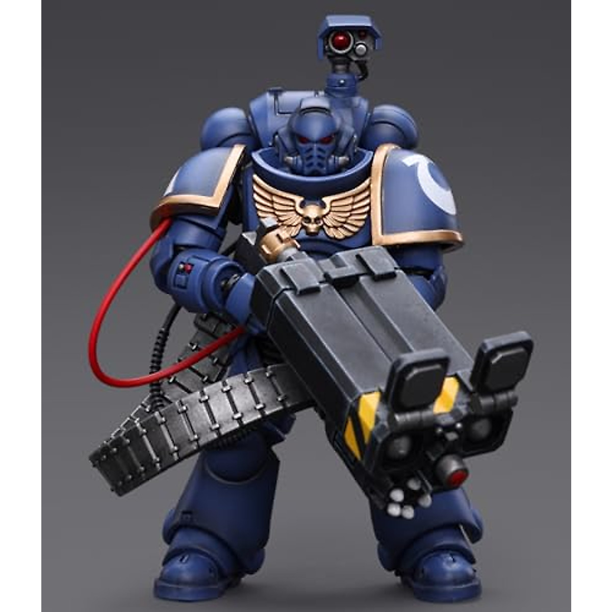 HiPlay JoyToy Warhammer 40K Collectible Figure: Ultramarines Desolation Marine with Castellan Launcher-Superkrak 1:18 Scale Action Figures JT8810 (Castellan Launcher-Superkrak JT8810)