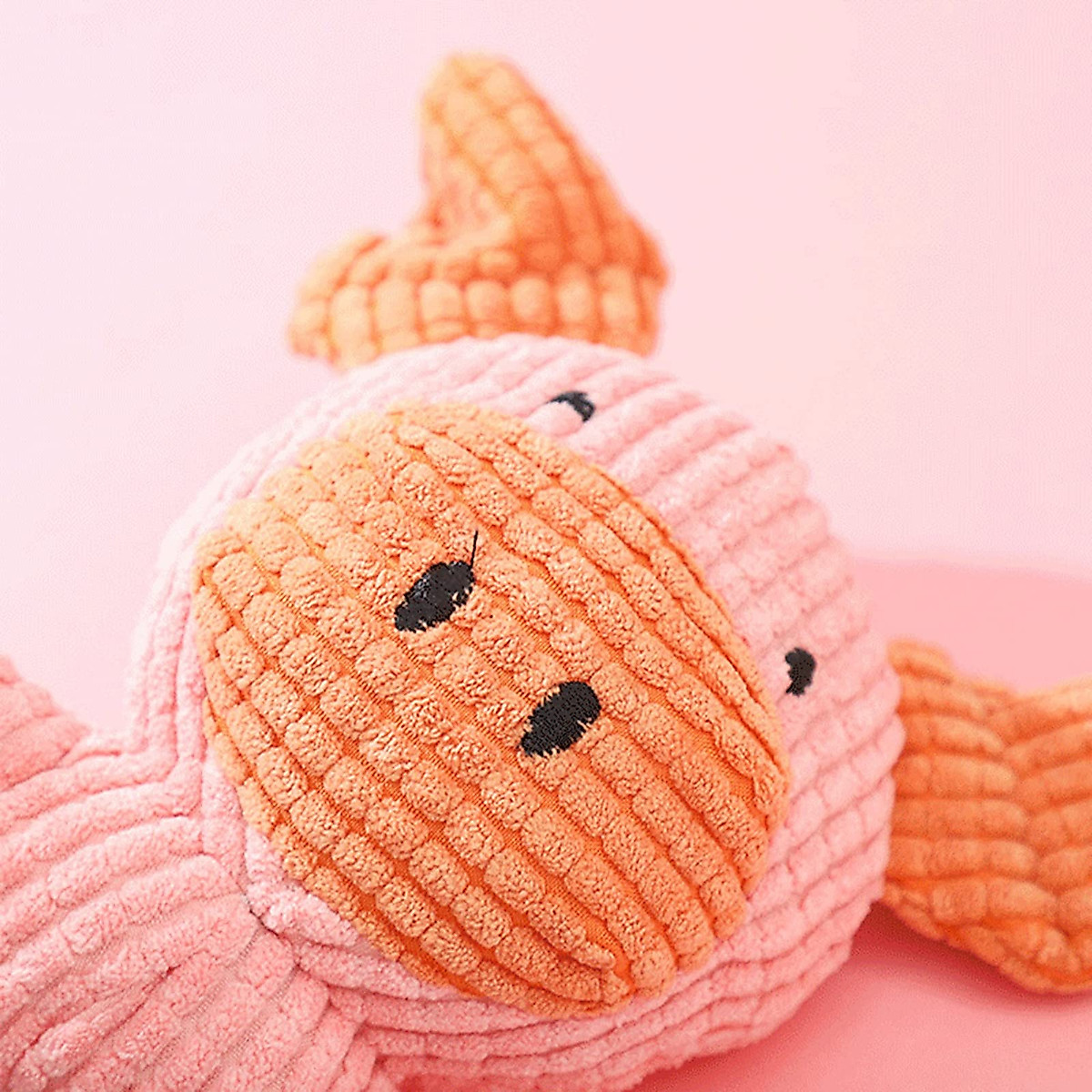 leasote Dog Squeaky Toys,Durable Dog Chew Toys,Cow/Lion/Elephant Stuffed Animals Pet Plush Toy for Small Medium Large Puppy Dogs Little Pig