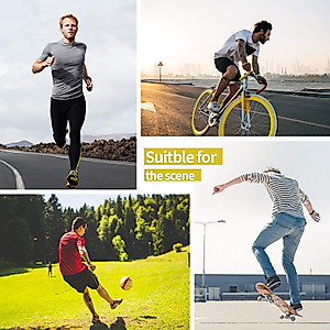 JOYNÉE Mens Athletic Ankle Sports Running Low Cut Tab Socks for Men 6 Pairs,Multicoloured,Sock Size 10-13