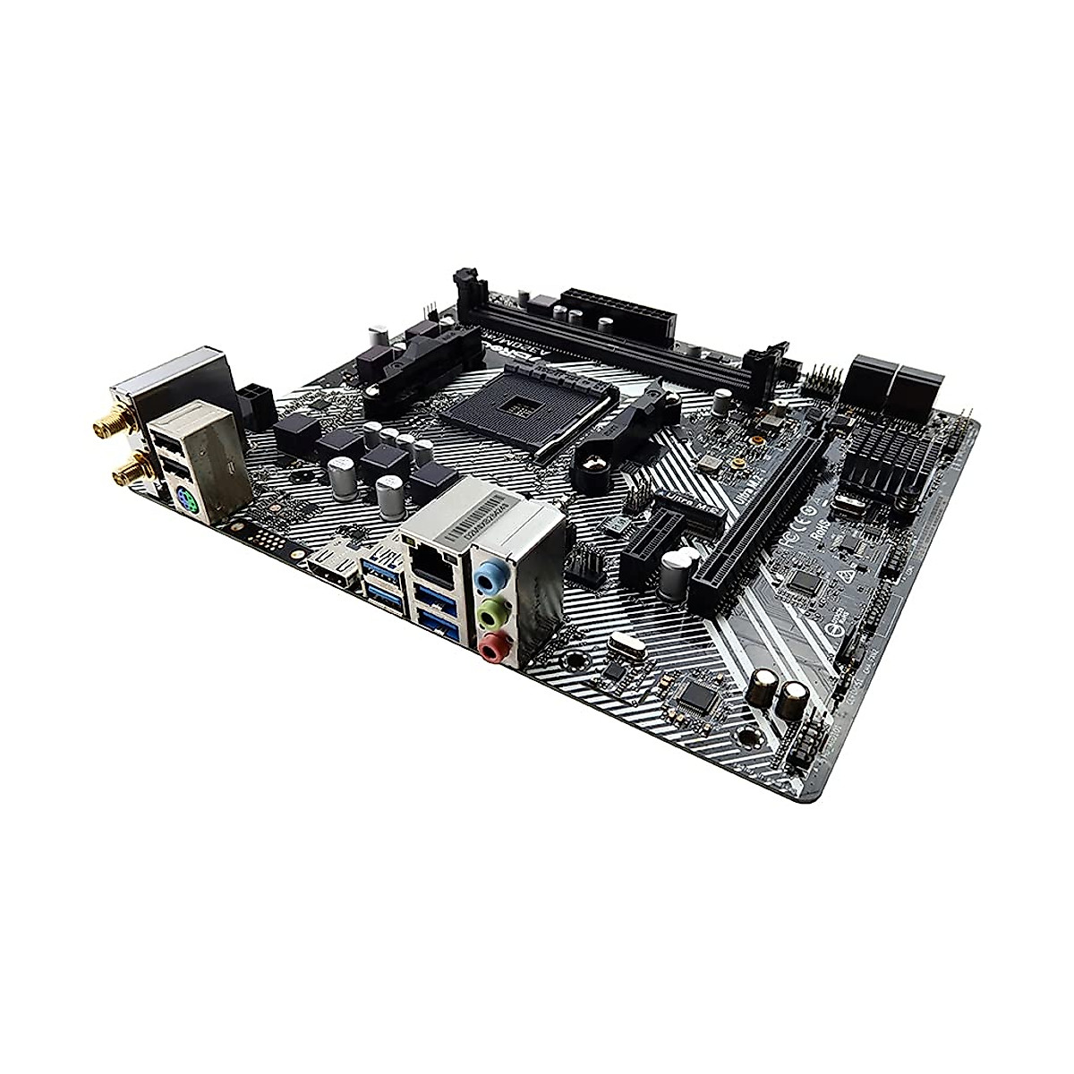 ASRock A320M/ac AMD Chipset A320 Socket AM4 DDR4 HDMI USB SATA 6Gb/s Micro ATX Desktop Motherboard 80-MXBCJ0-A1A01